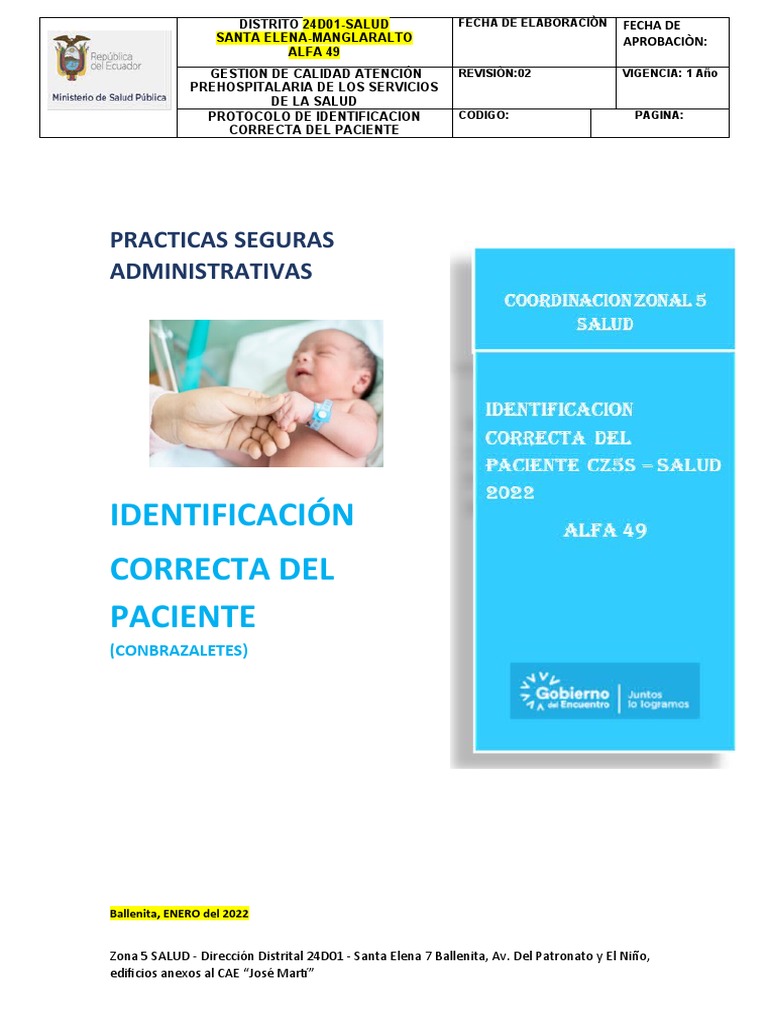 1 Practicas Seguras Identificacion Del Paciente | Descargar gratis PDF | Hospital | Seguridad ...