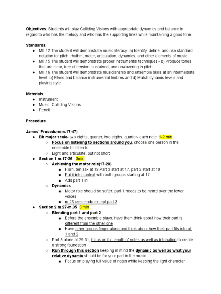 Lesson Plan 25 Minute Pdf
