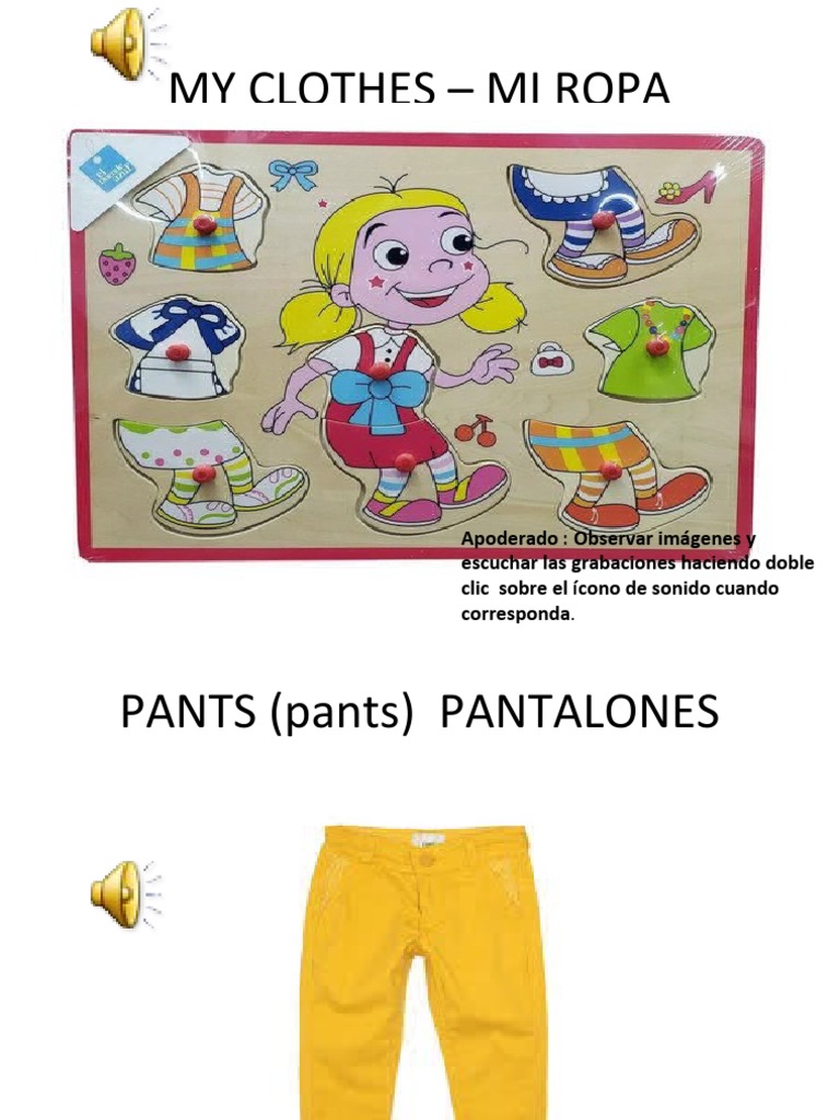 My Clothes - Mis Ropa | PDF