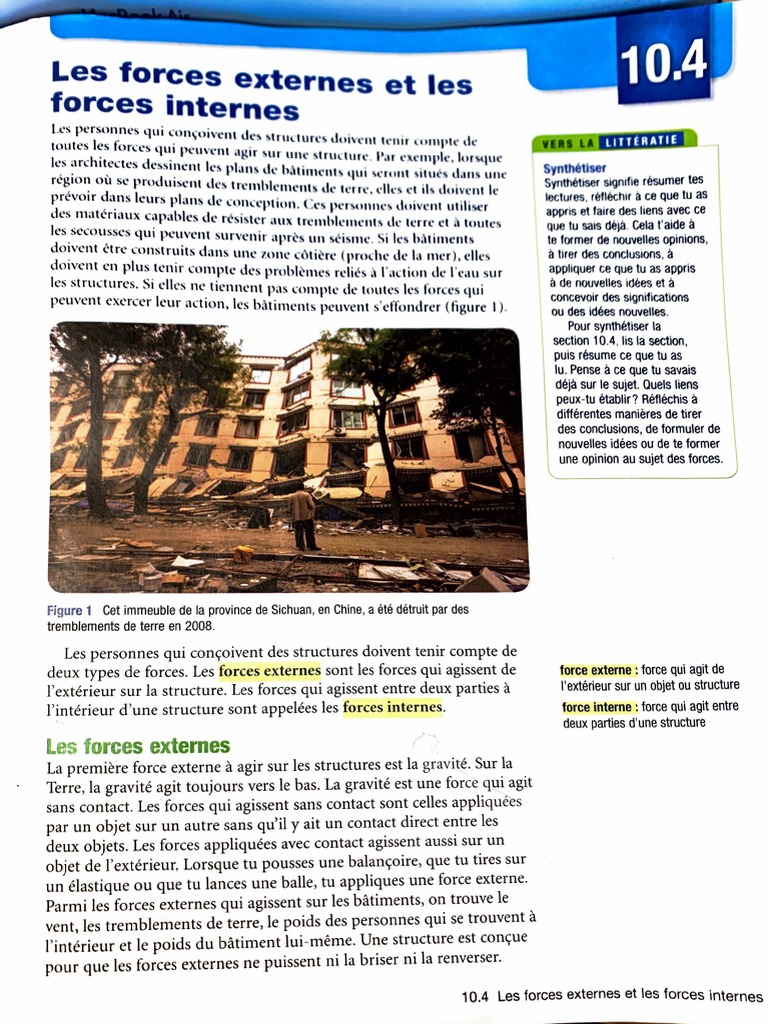 Les For?es Externes Et Les Forces 1nternes | PDF