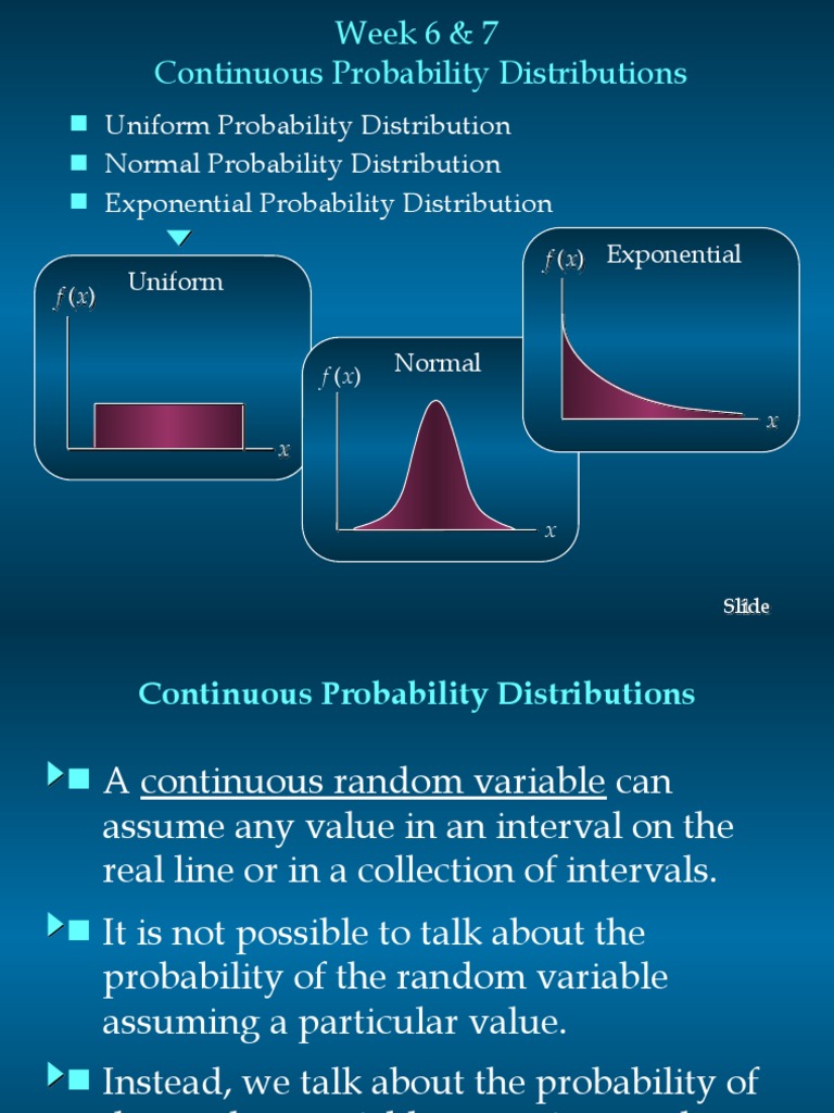Week6-7-Continues Prob Distribution | PDF
