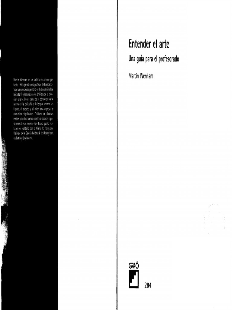 Entender El Arte. Una Guía para El Profesorado - Martin Wenham | PDF
