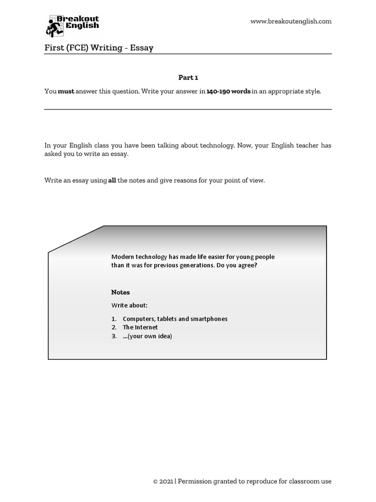 First FCE Essay | PDF