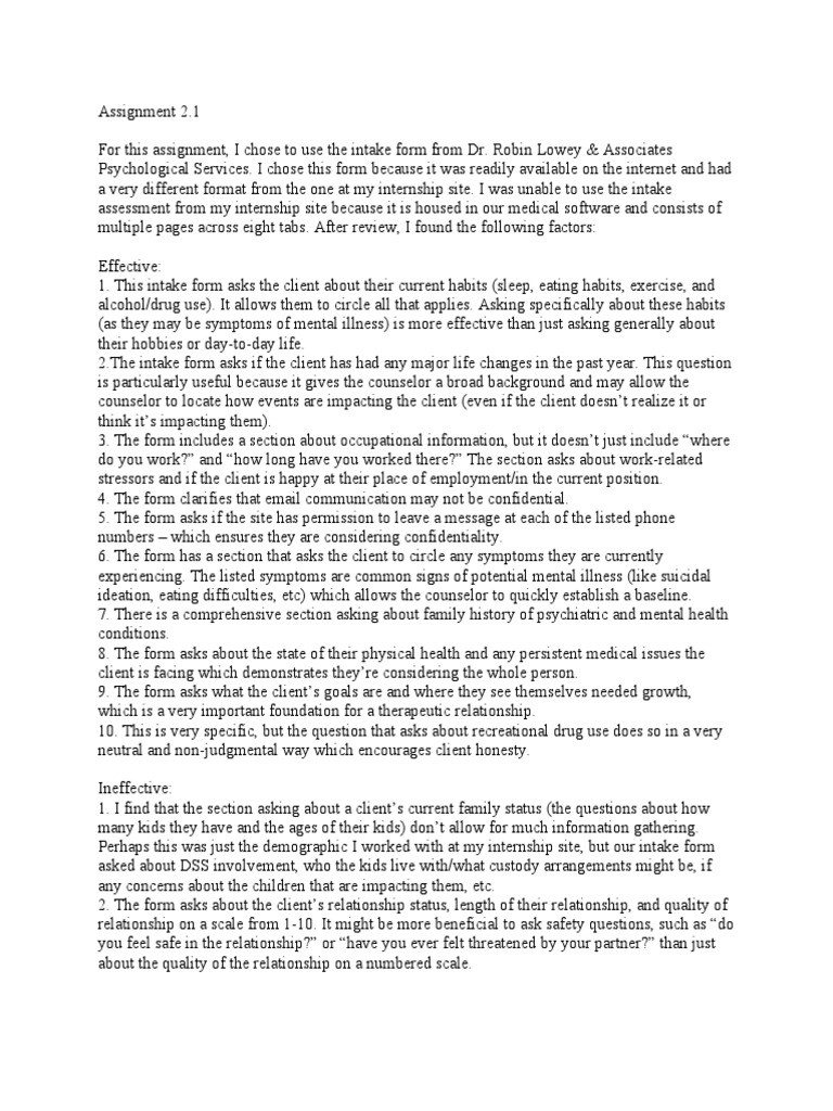 Cns 736 Assignment 2 | PDF | Psychology | Mental Health