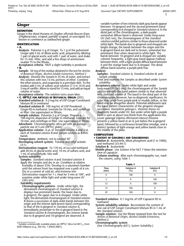 Official: Ginger | PDF