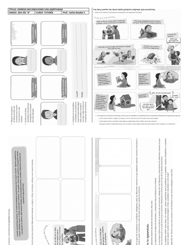 Ficha 03 Tutoria 2do | PDF