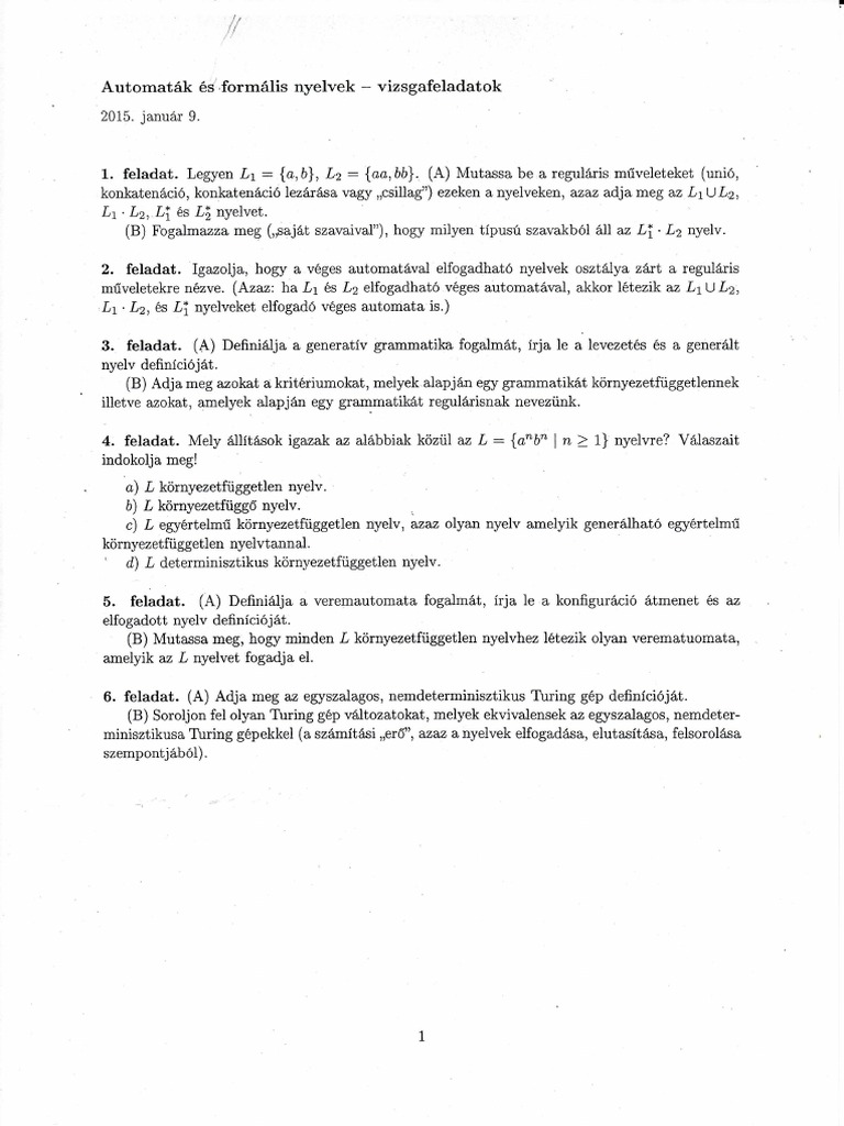 Fonya Vizsga 2 | PDF