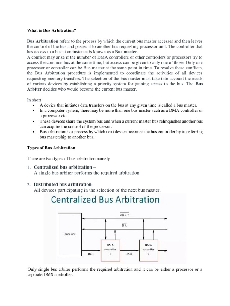 Bus Arbitration | PDF