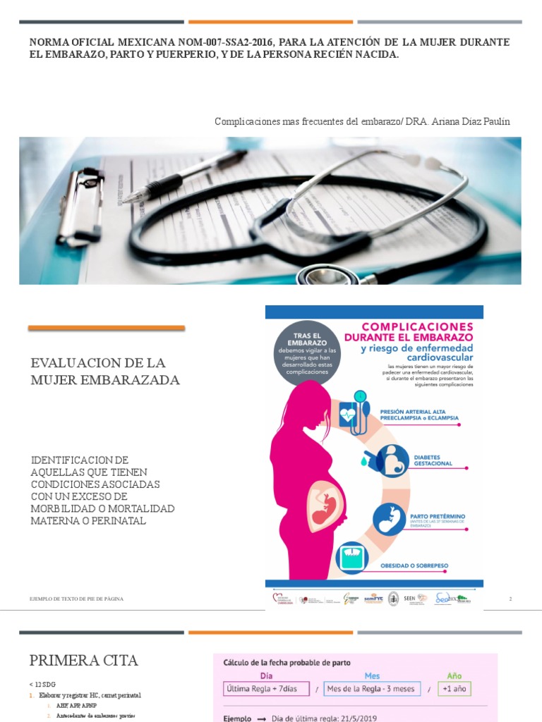 NORMA Oficial Mexicana NOM-007-SSA2-2016 | PDF | El embarazo ...