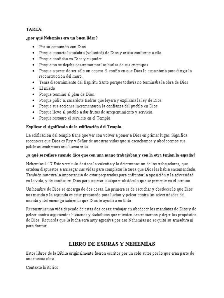 Libro de Esdras y Nehemías | PDF