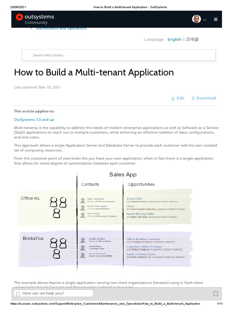 How To Build A Multi-Tenant Application - OutSystems | PDF How To Build A Multi-Tenant Application - OutSystems | PDF