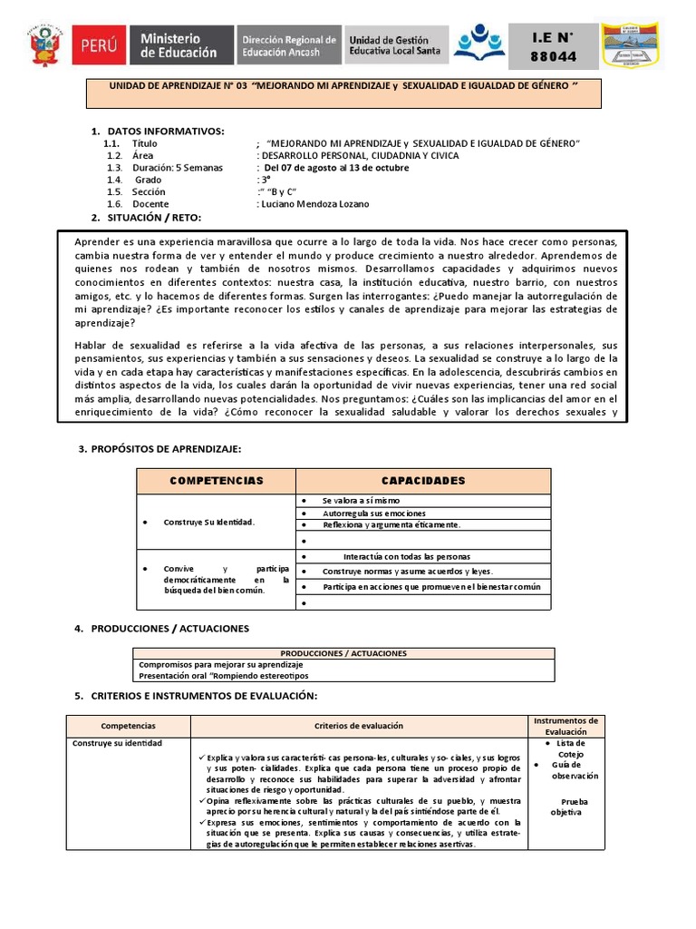 Unidad 3-2023 | PDF | Aprendizaje | Ciencias del comportamiento