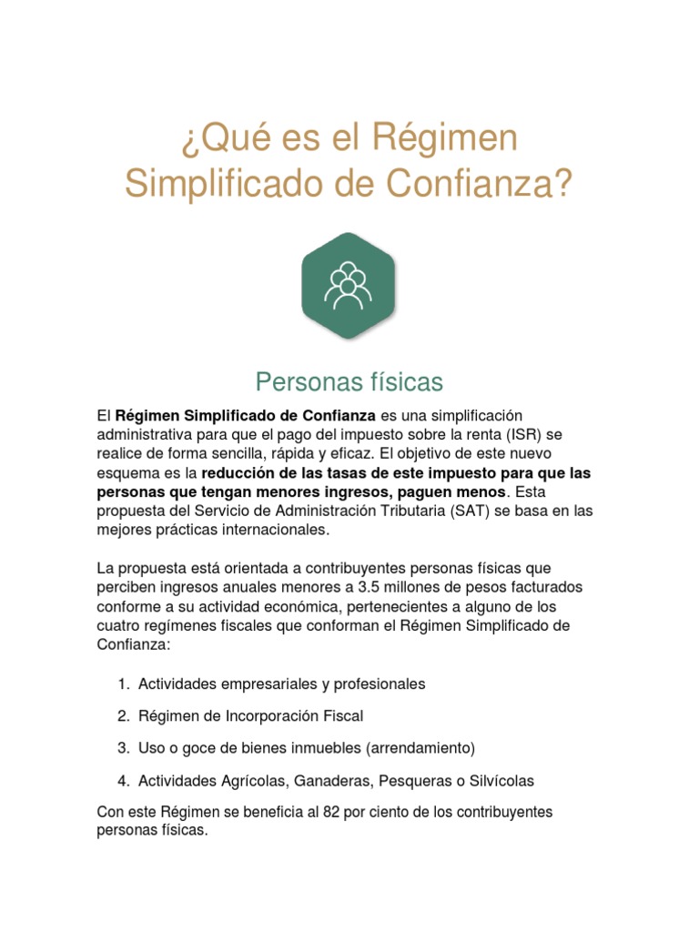 Régimen Simplificado de Confianza: Guía 2022 | PDF