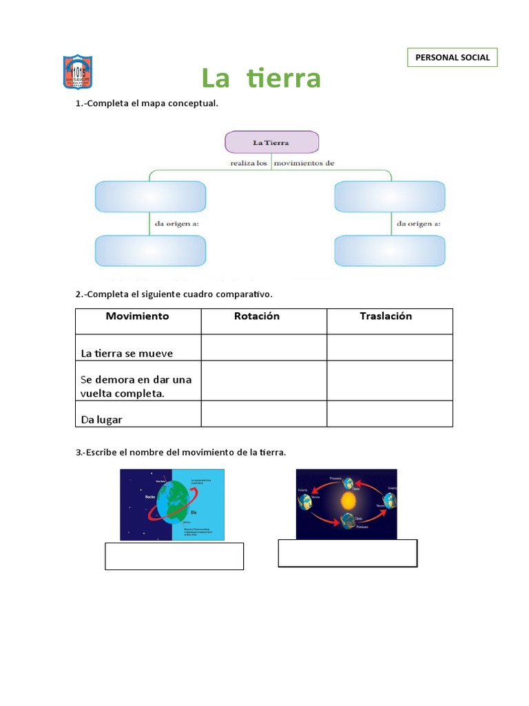 Ficha de La Tierra | PDF