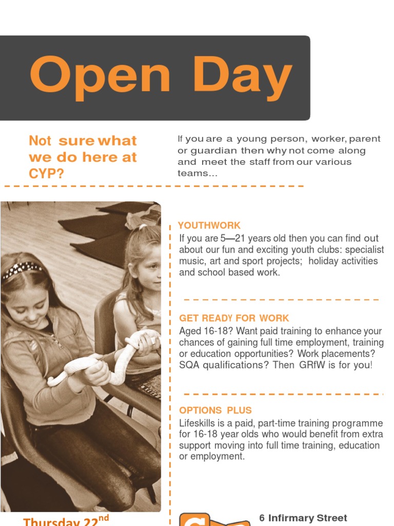 Open Day Flyer September 2011 | PDF