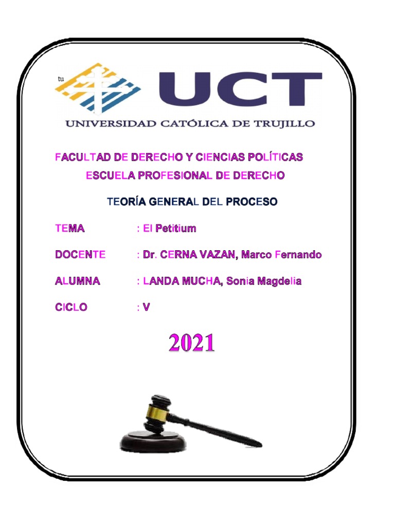 Petitum y Causa petendi | PDF | Ley común | Derecho Civil (Common Law)