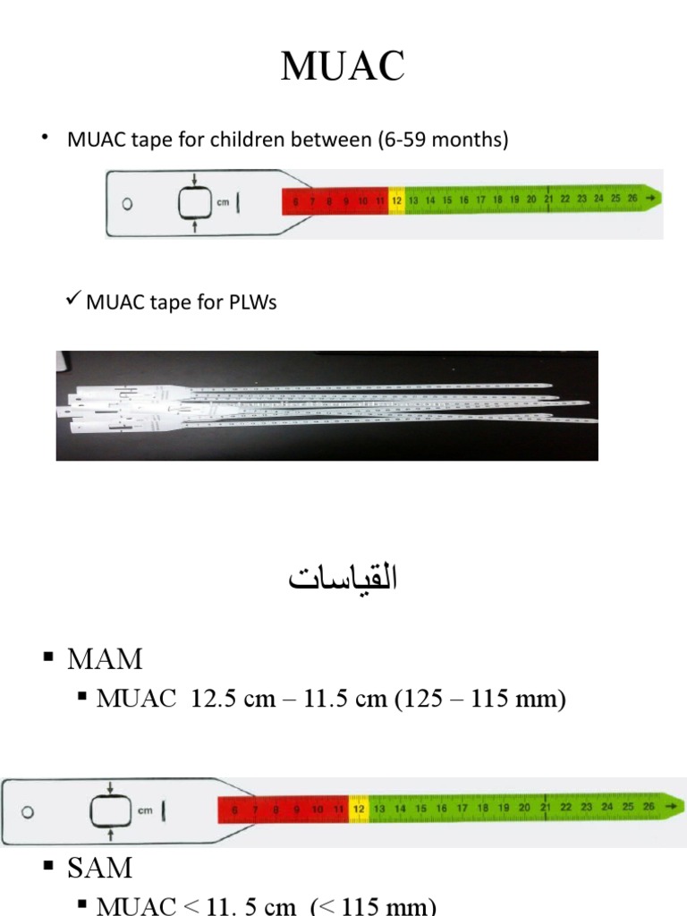 MUAC Tape For Children Between (6-59 Months) | PDF