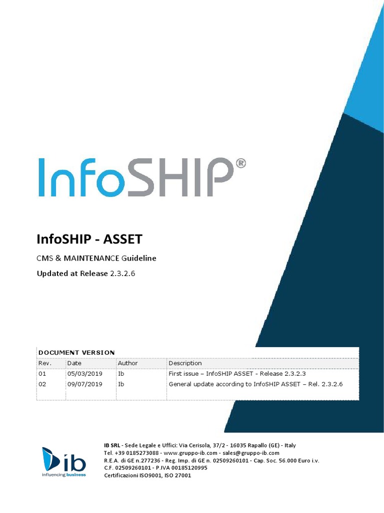 Asset User Guide - Maintenance | PDF | System | Information