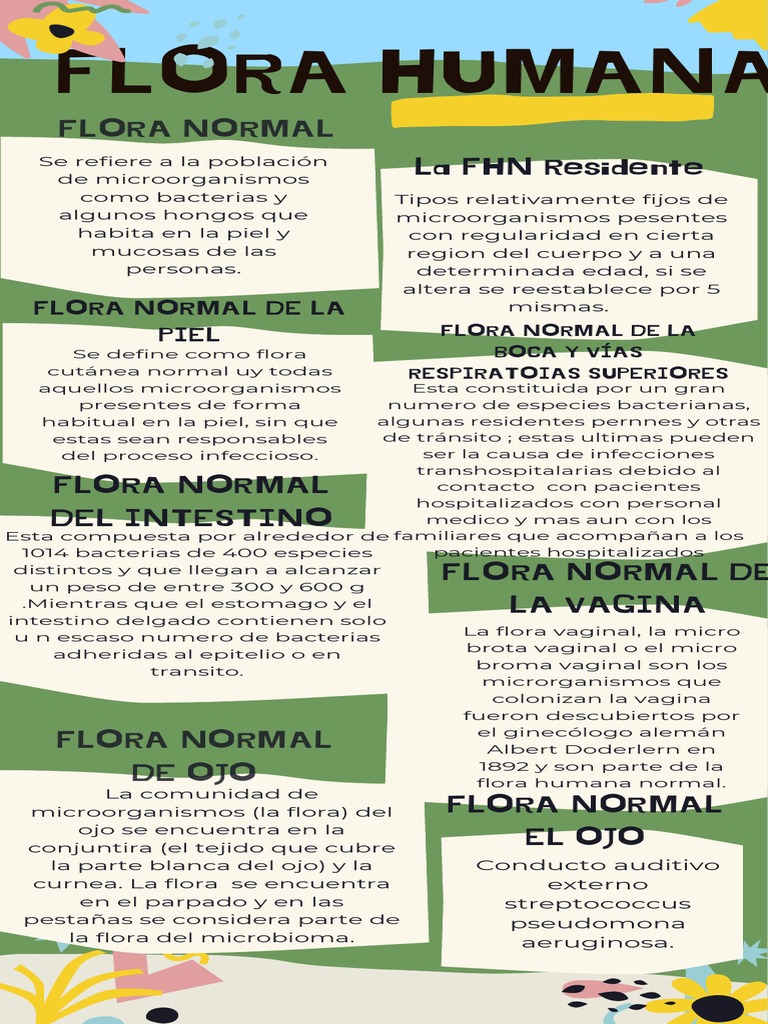 Flora Humana: Flora Normal La FHN Residente | PDF | Organismos | Especialidades Medicas