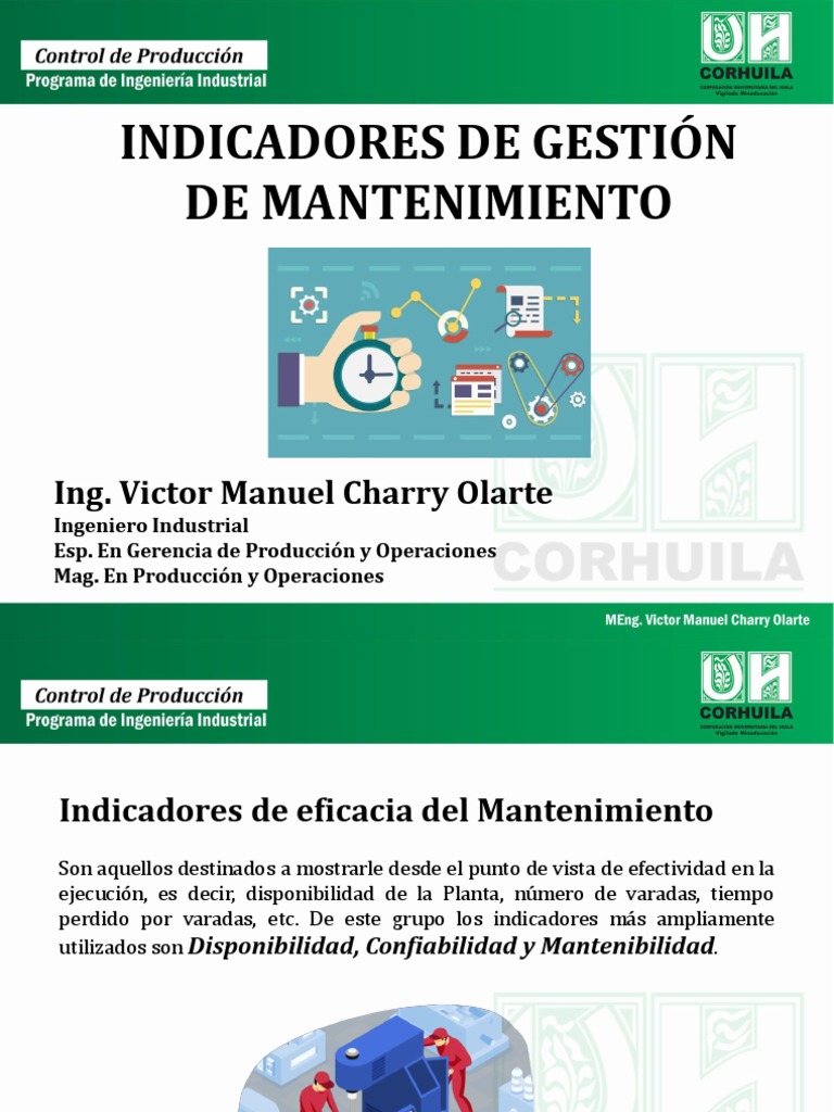 Indicadores Gestiòn Mantenimiento | PDF | Ingeniería de confiabilidad