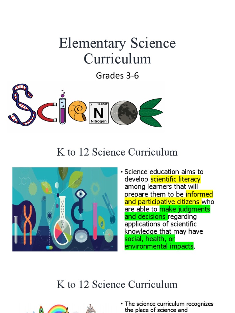 Elementary-Science-Curriculum | PDF