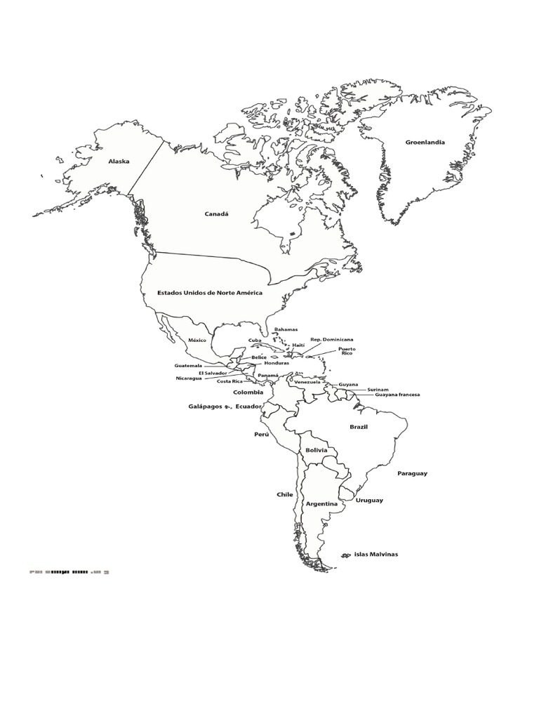 Mapa-del-continente-Americano | PDF