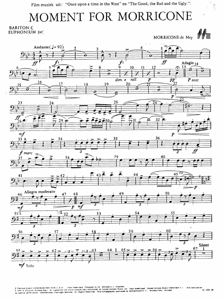 Moment For Morricone Johan de Meij PDF Pages 68 69 | PDF