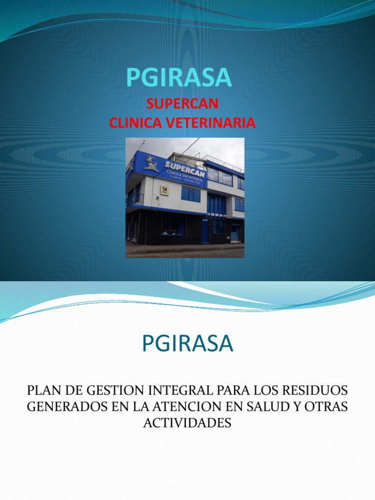 Pgirasa: Supercan Clinica Veterinaria | PDF | Residuos | Lavado de manos
