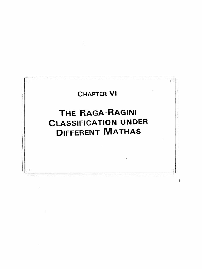 The Raga-Ragini Classification under Different Mathas: Tracing the Evolution of North Indian ...