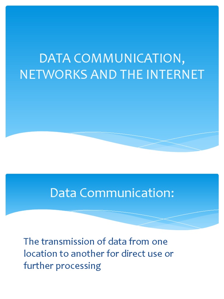 Data Transmission and Network Types | PDF | World Wide Web | Internet & Web