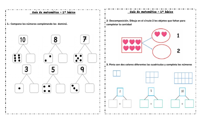Guia Componer - Descomponer Numeros 1 Basico | PDF