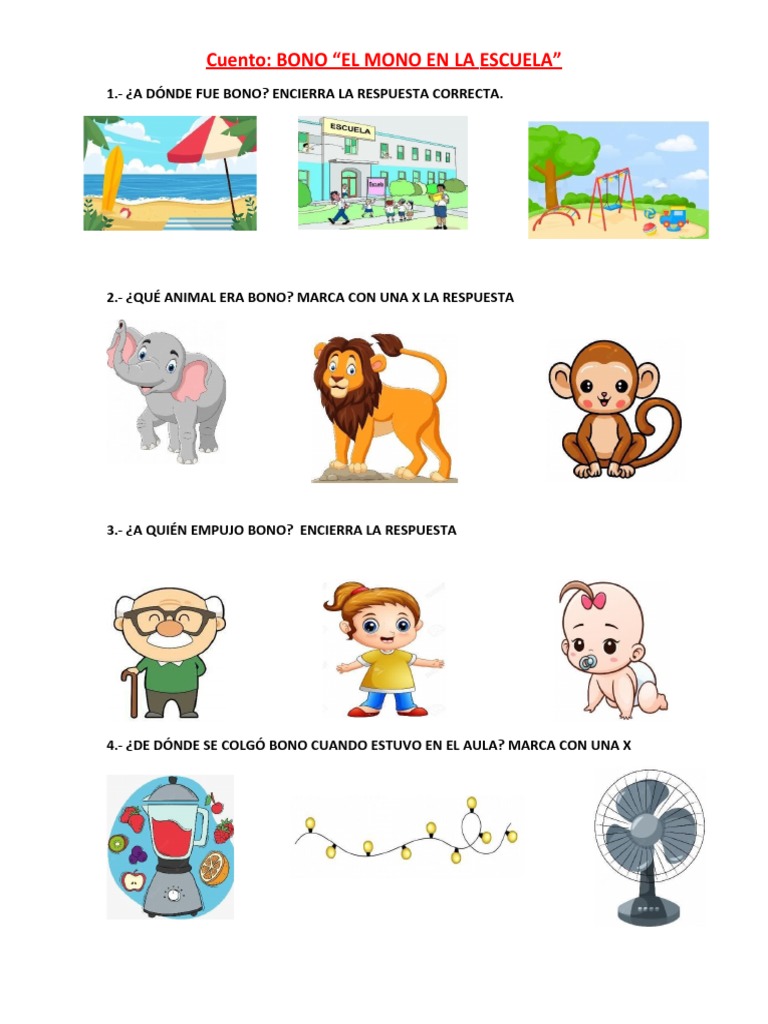 Cuento El Mono Bono | PDF