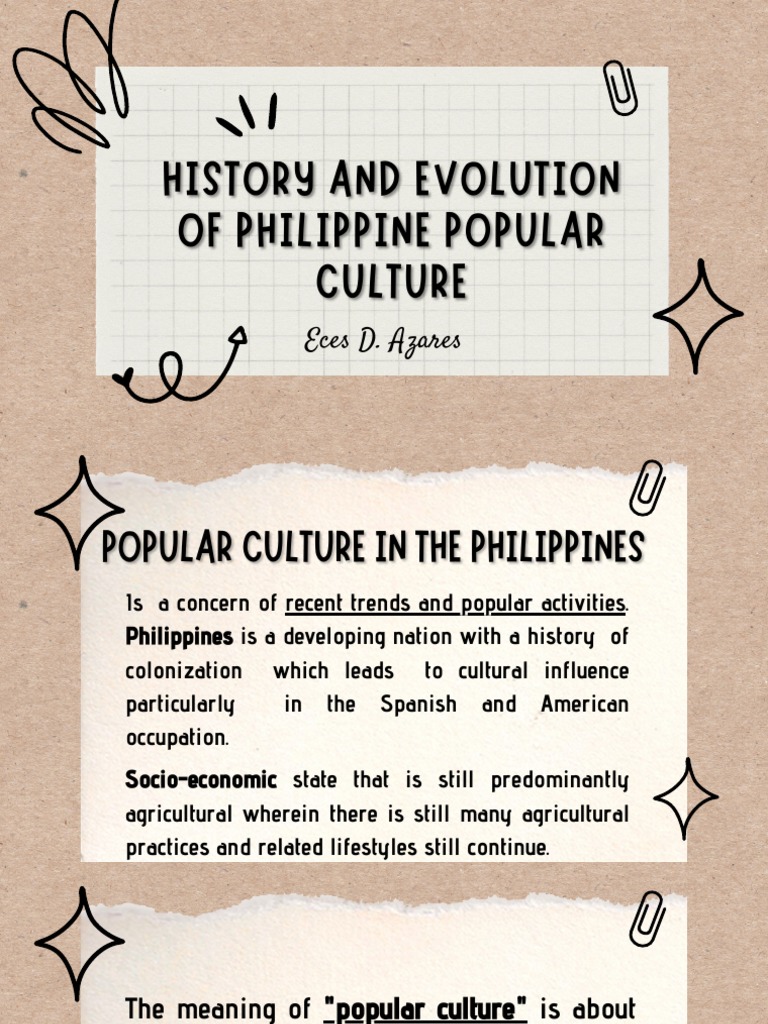 History and Evolution of Philippine Popular Culture | PDF