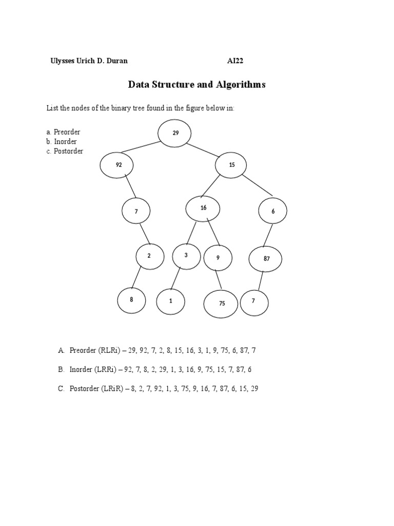 Binary Tree Traversal DSA | Download Free PDF | Applied Mathematics ... Binary Tree Traversal DSA | Download Free PDF | Applied Mathematics ...
