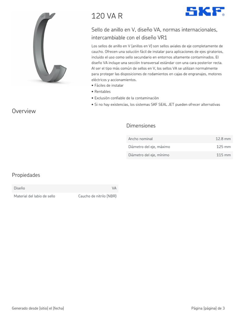 SKF 120 VA R Specification | PDF | Red mundial | Internet y web