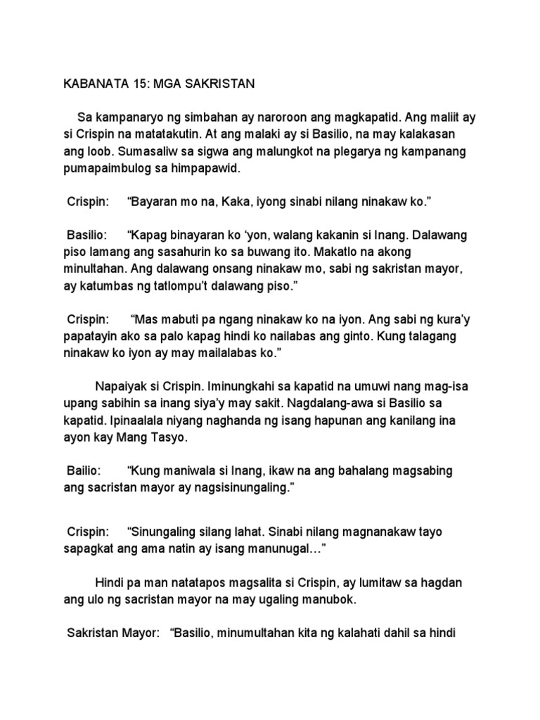 15 Kabanata | PDF