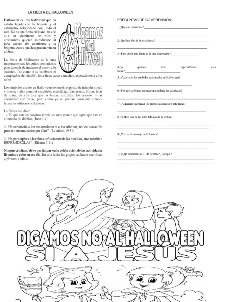 Halloween Lectura Dibujo | PDF