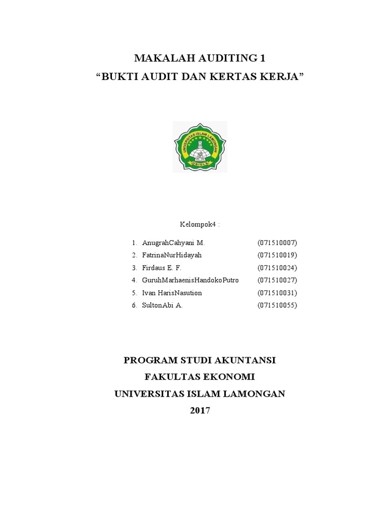 Tugas Bu Yeni Auditing 1 | PDF