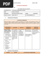 Sesión de Aprendizaje Cuidado de Los Animales | PDF | Aprendizaje | Mascota