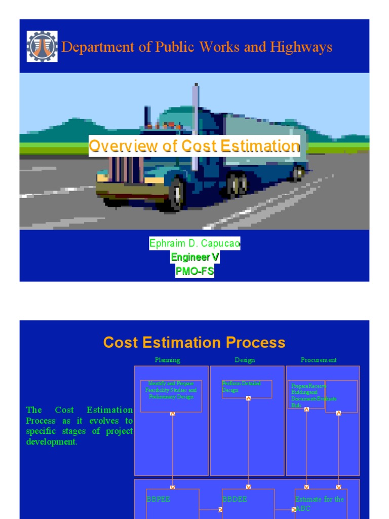 DPWH Cost Estimation | PDF | Area | Concrete