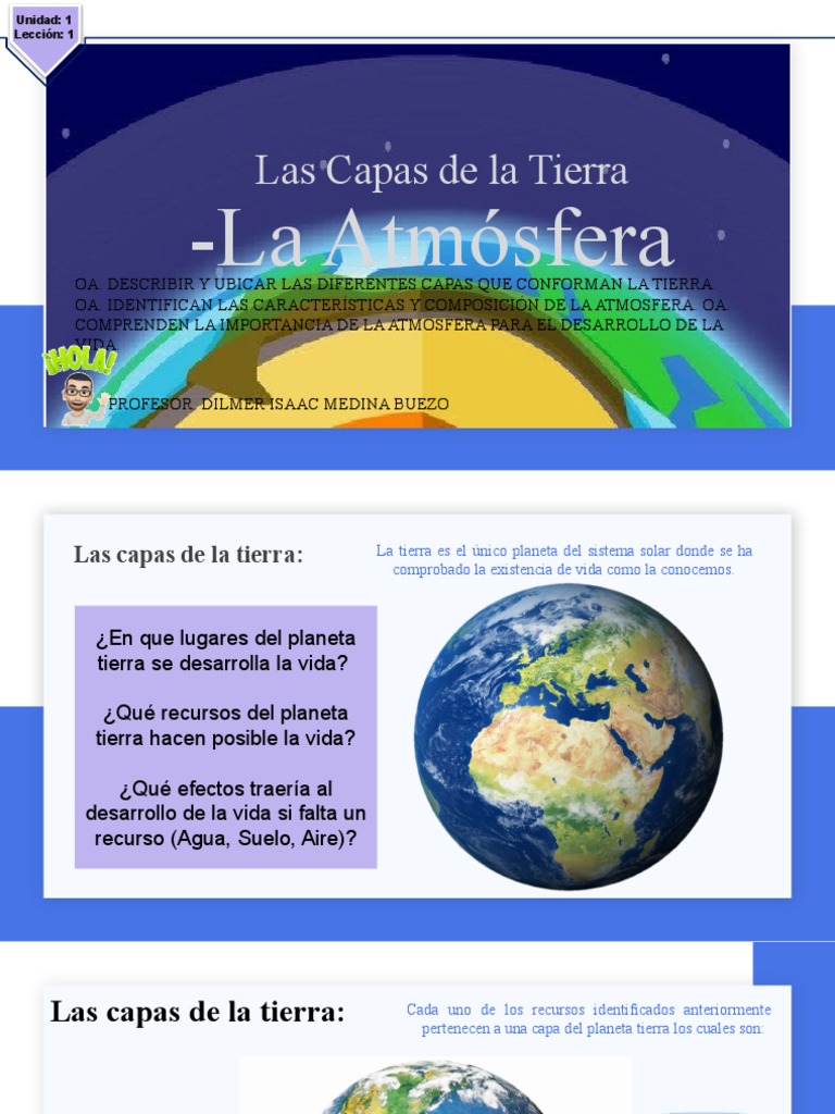 Capas de la Atmósfera y Vida en la Tierra | PDF | Atmósfera | Tierra