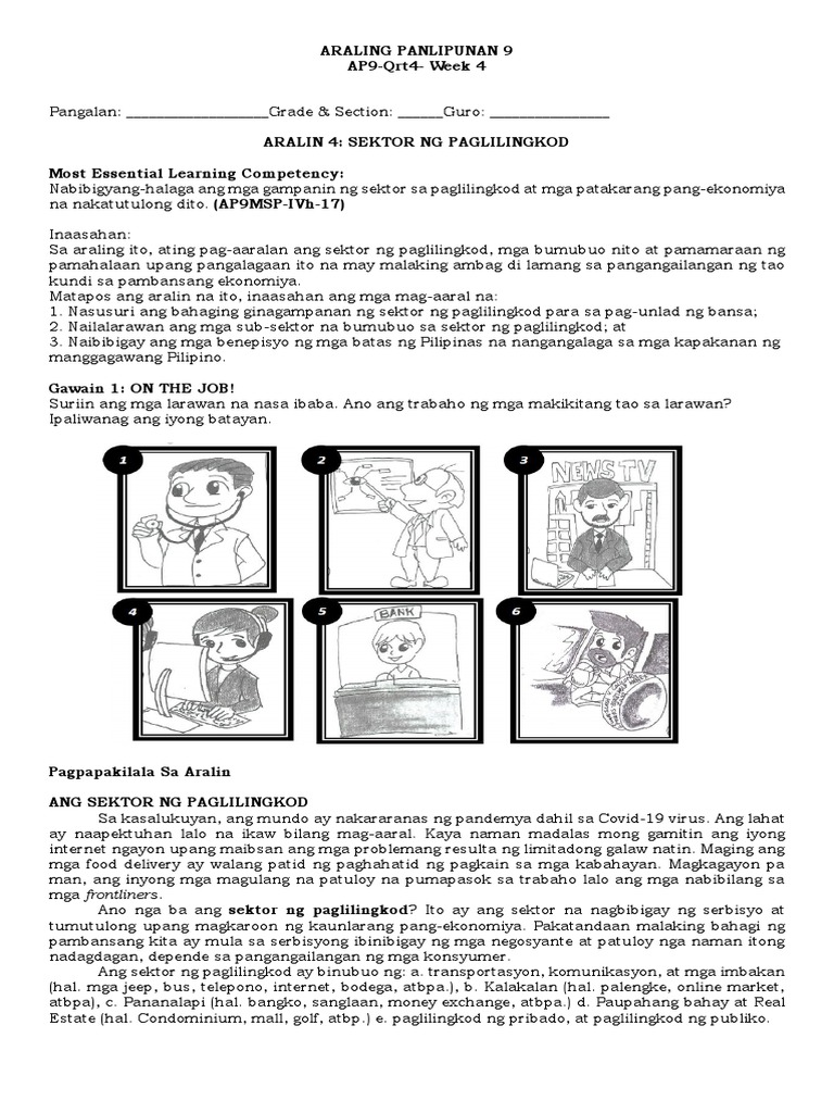 Araling Panlipunan 9 AP9-Qrt4-Week 4 | PDF