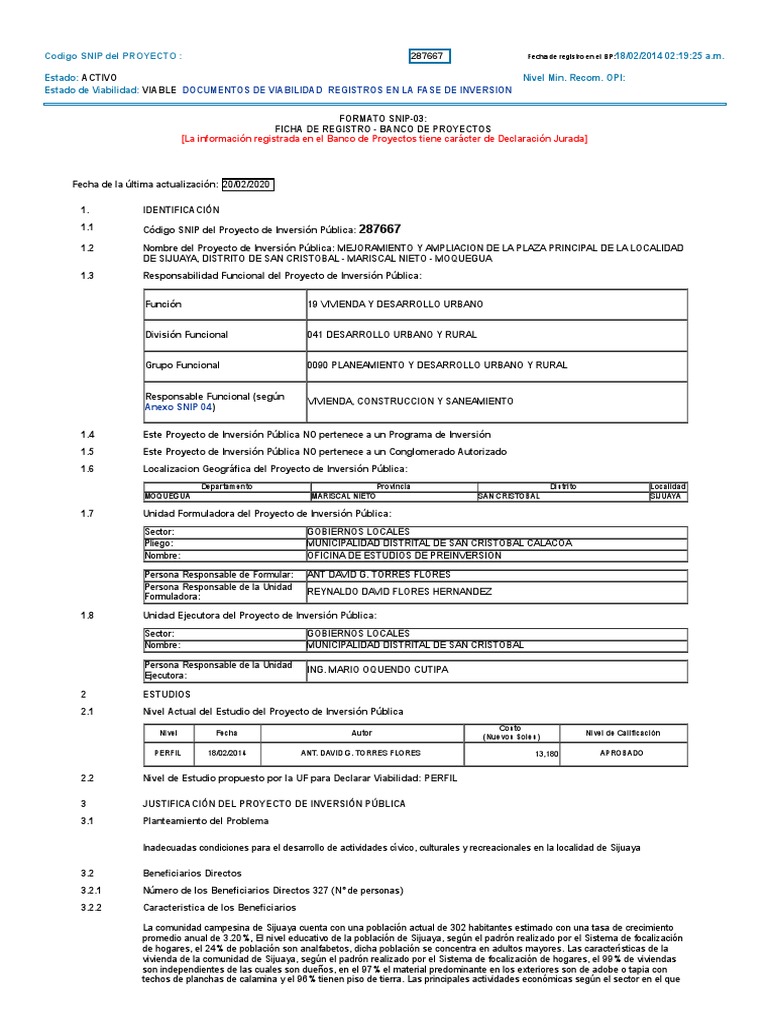 Anexosnip 3 | PDF | Infraestructura | Economias