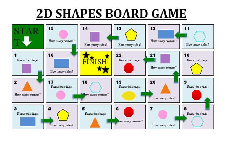 2D Shapes Board Game Activity | PDF