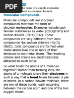 6 Chemical Formulas Structural Formulas and Models | PDF