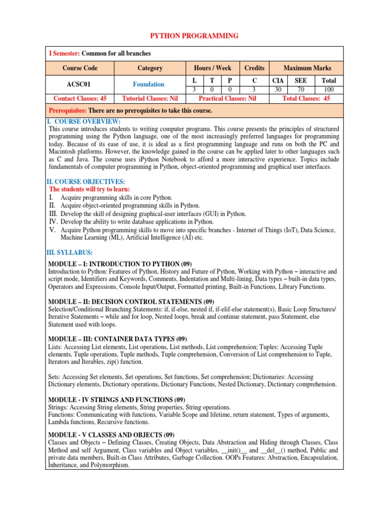 Python Programming | PDF
