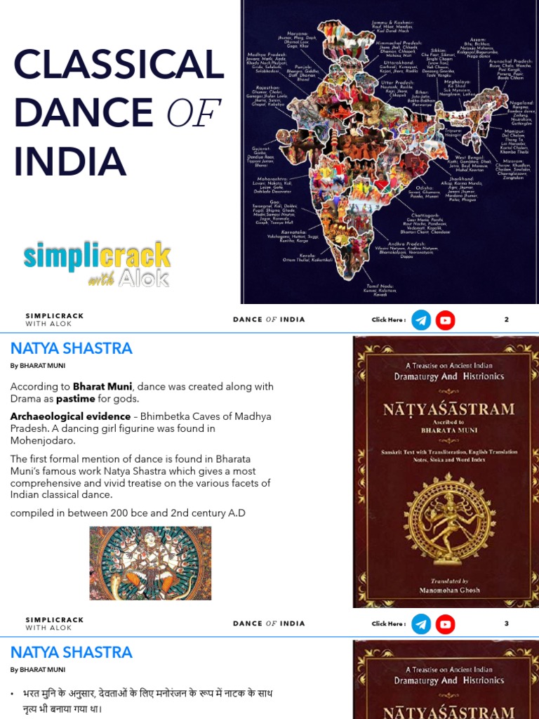 Classical Dance of India | PDF | Performing Arts | Dances