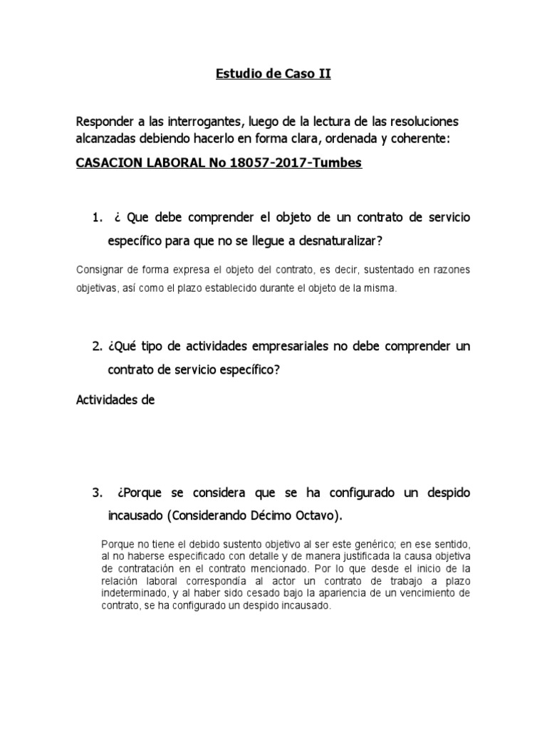 Caso Ii Resolver | PDF | Economias
