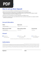 PNC Direct Deposit Enrollment Form | PDF | Banks | Debit Card