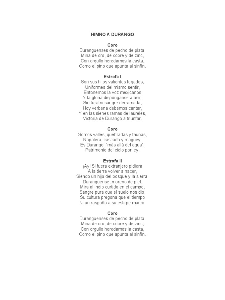 Himno A Durango | PDF